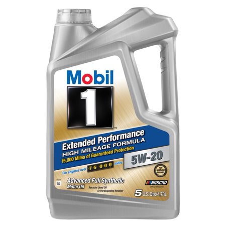 okpetroleum Mobil 1 Extended Performance High Mileage 5W 20 Motor Oil 5 Quart Jug